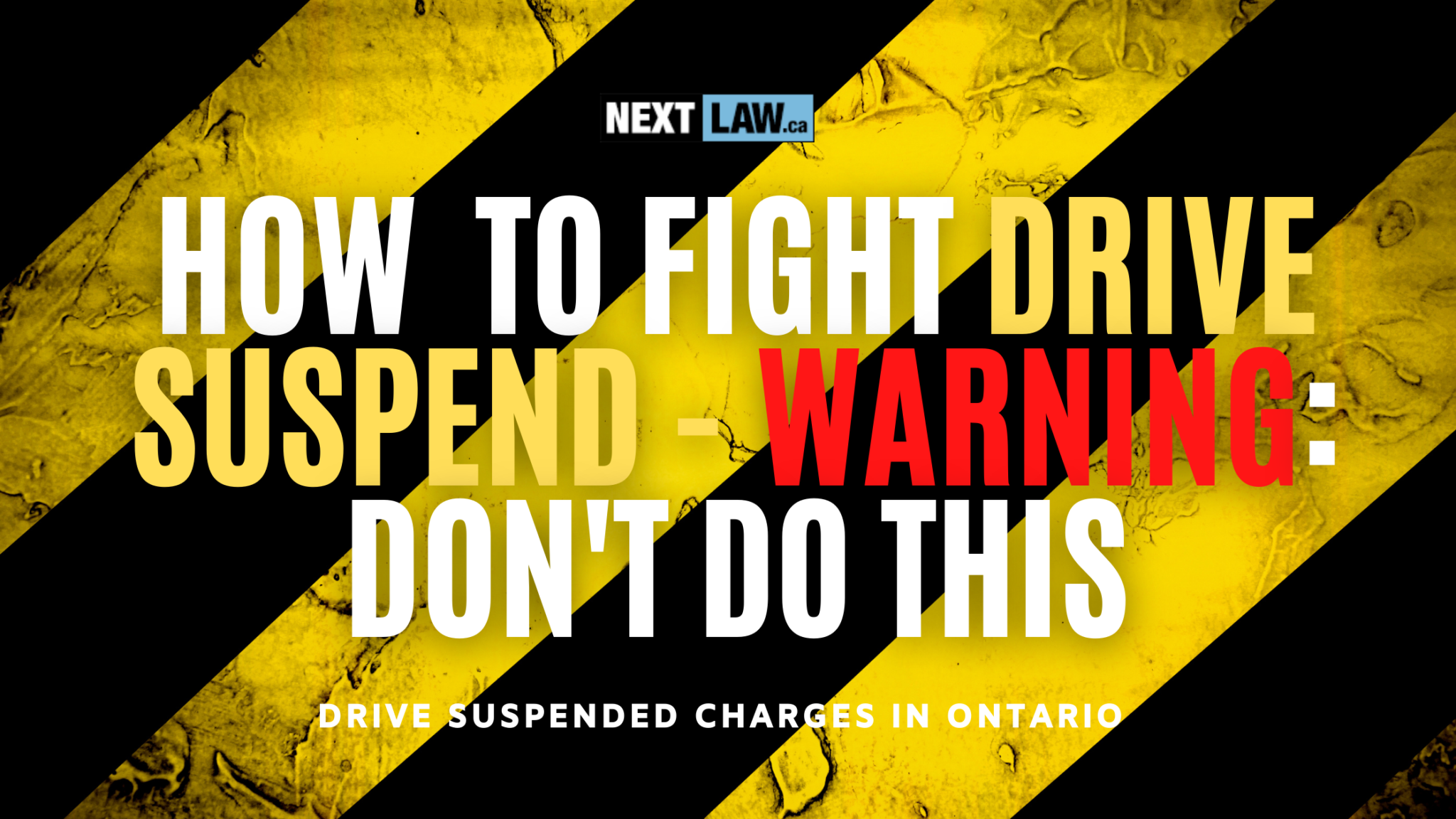 How to fight driving with a suspended license Ontario (WARNING - Don't ...