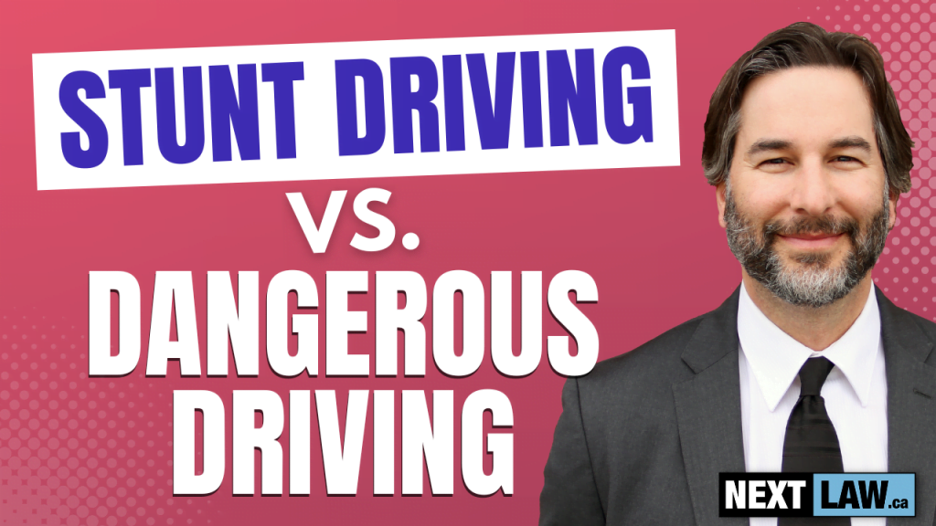 Stunt Driving vs Dangerous Driving in Ontario (2026)