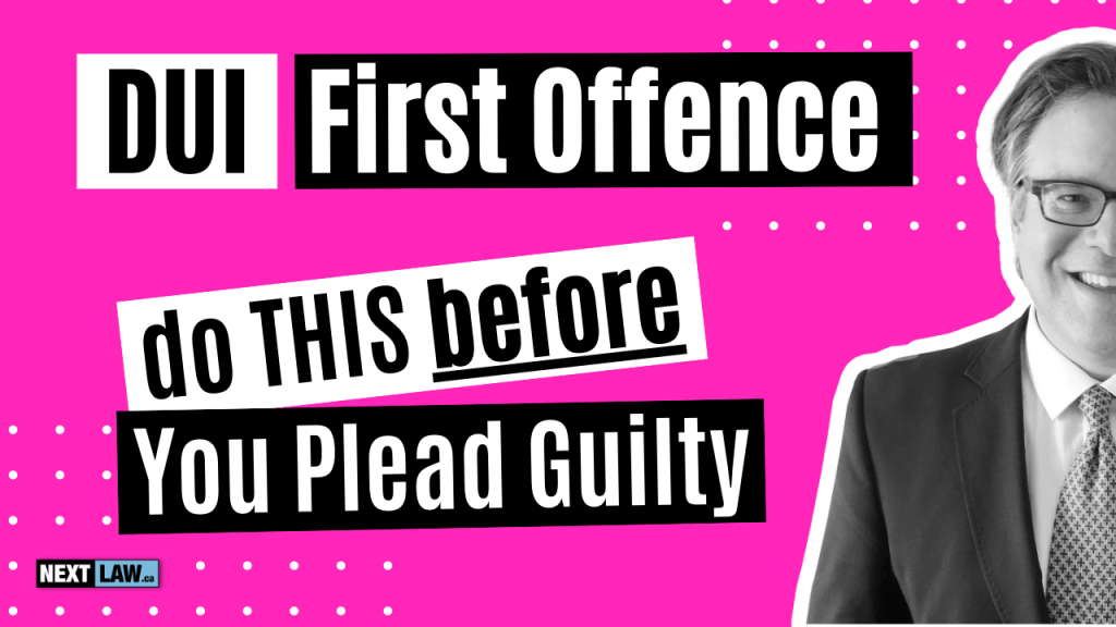 First Time DUI: What You Need to Know Before Pleading Guilty